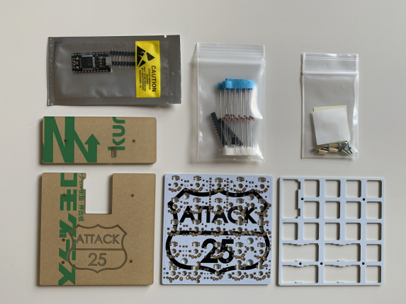 Attack25 キット内容＆ビルドガイド | 25KEYS
